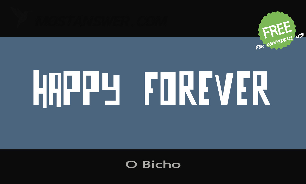 OBICHO Font by Leandro Vosniak | mostfont.com