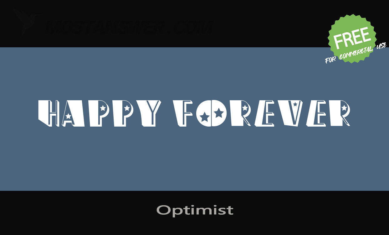Optimist Font by Vladimir Nikolic | mostfont.com