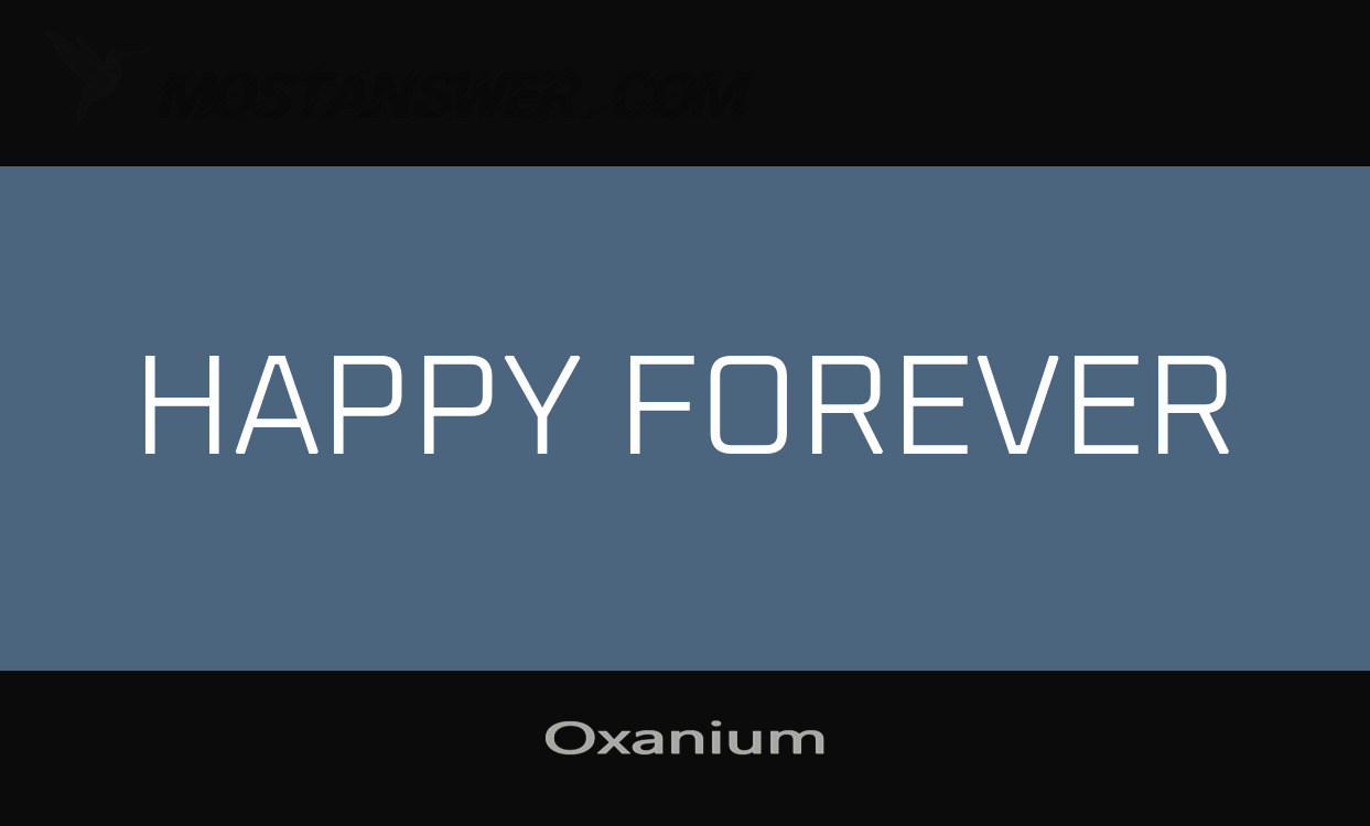 Oxanium Light Font by Severin Meyer | mostfont.com