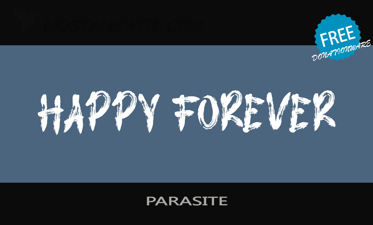 PARASITE Font by AminMario | mostfont.com