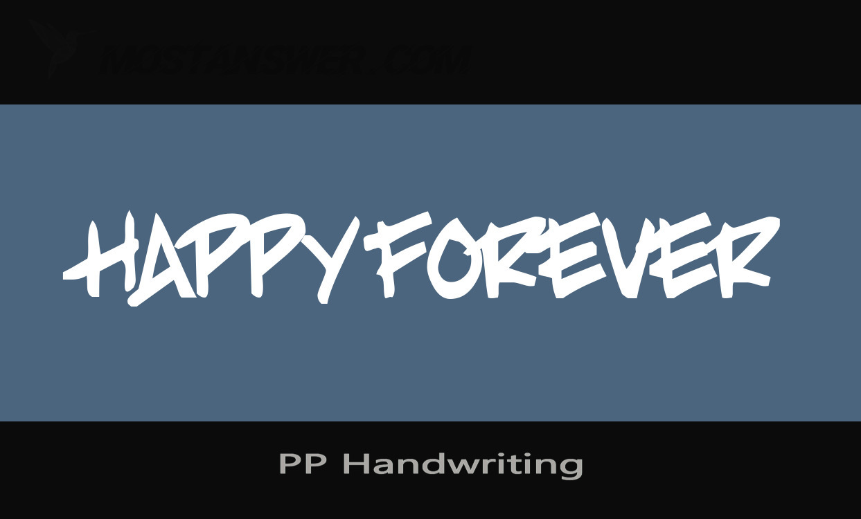 Hand Font by | mostfont.com