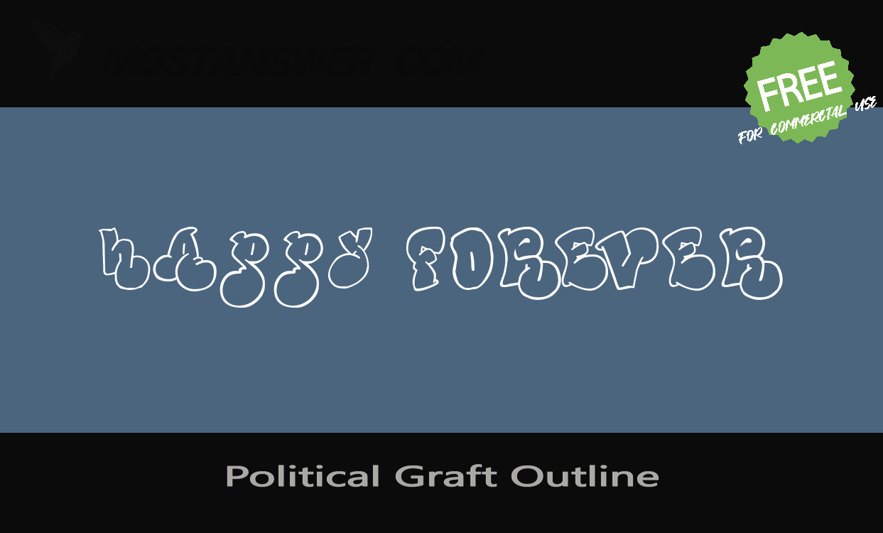 PoliticalOutline Font by Grilled Cheese | mostfont.com