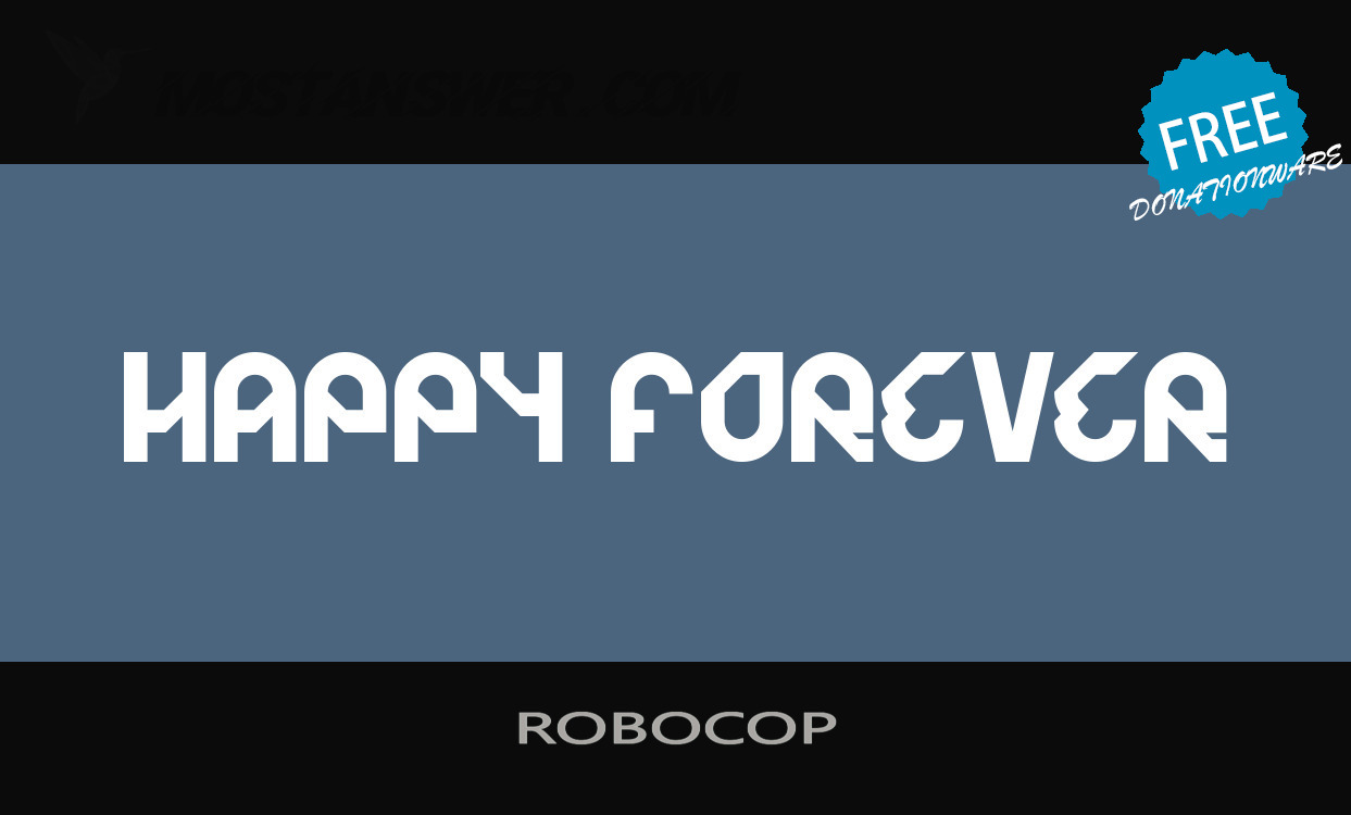 ROBOCOP Bold Font by weknow | mostfont.com