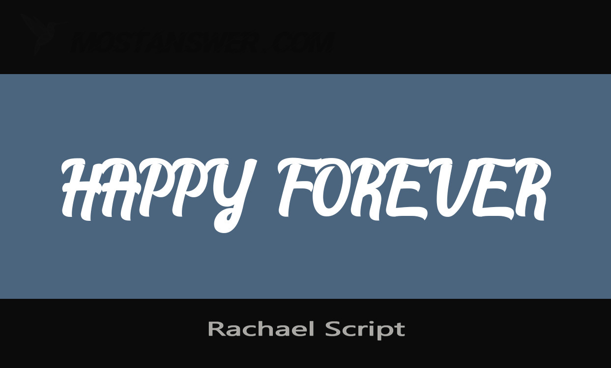 Rachael Script Font by t Studio | mostfont.com