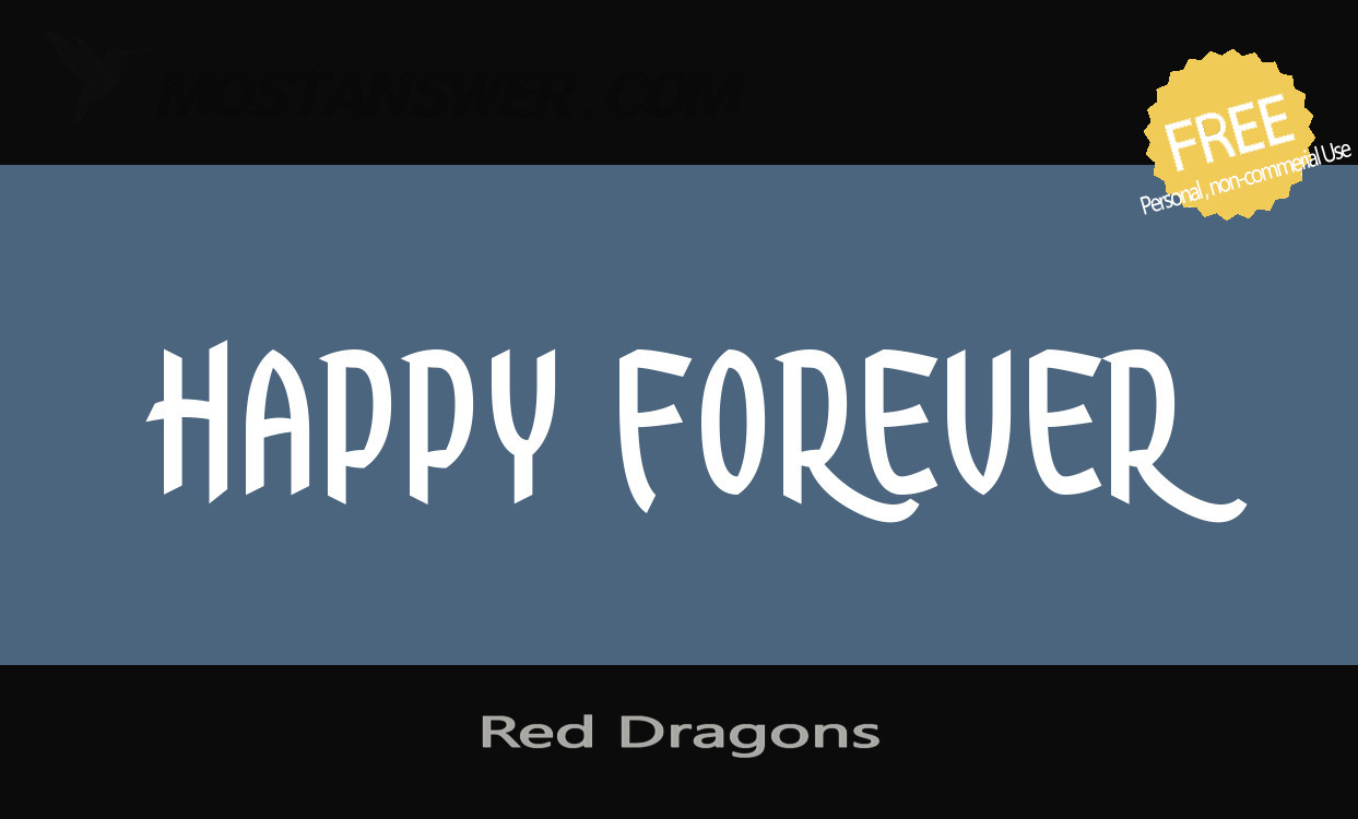 Red Dragons Font by Chequered Ink | mostfont.com