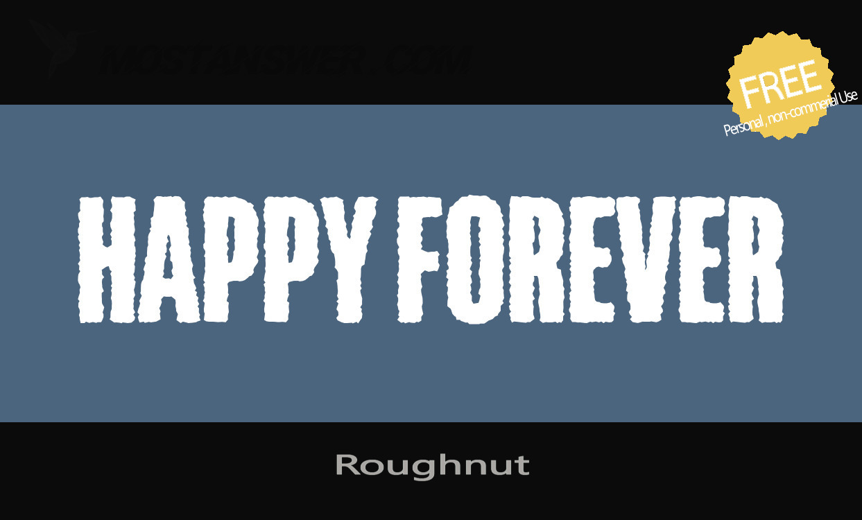 Roughnut Font by Maulana Creative | mostfont.com