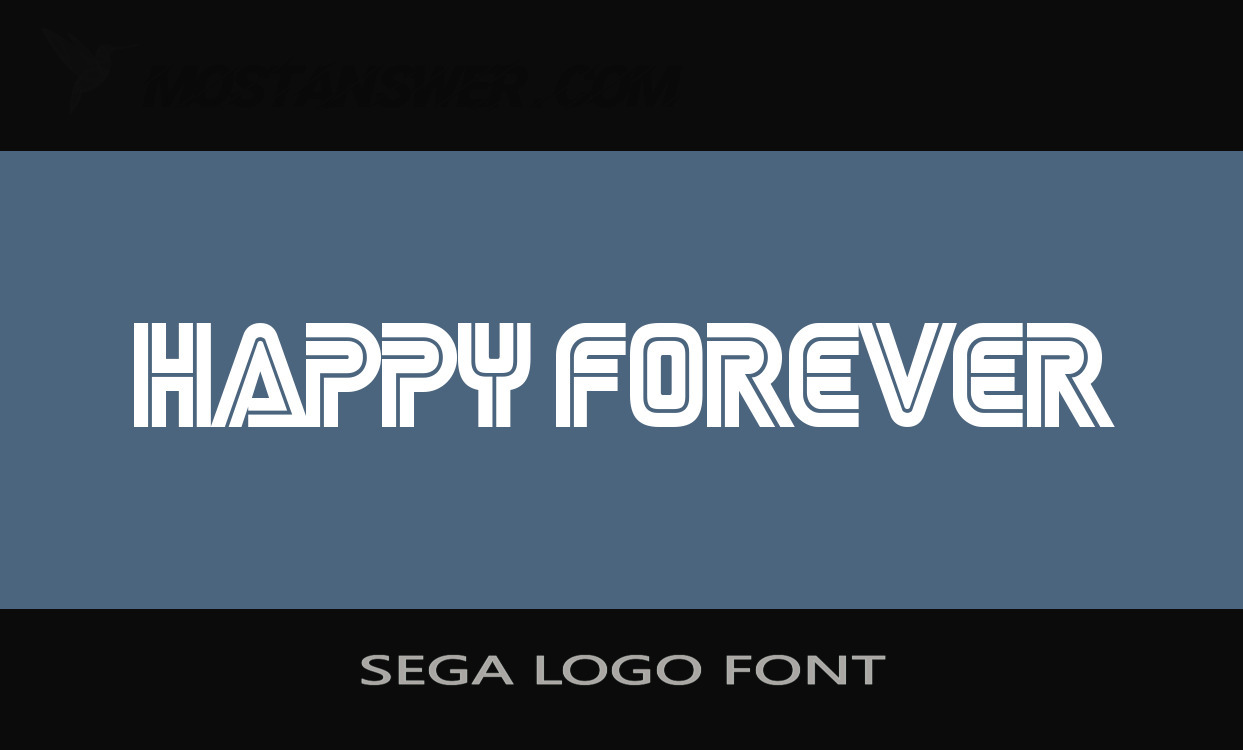 SEGA Font by | mostfont.com