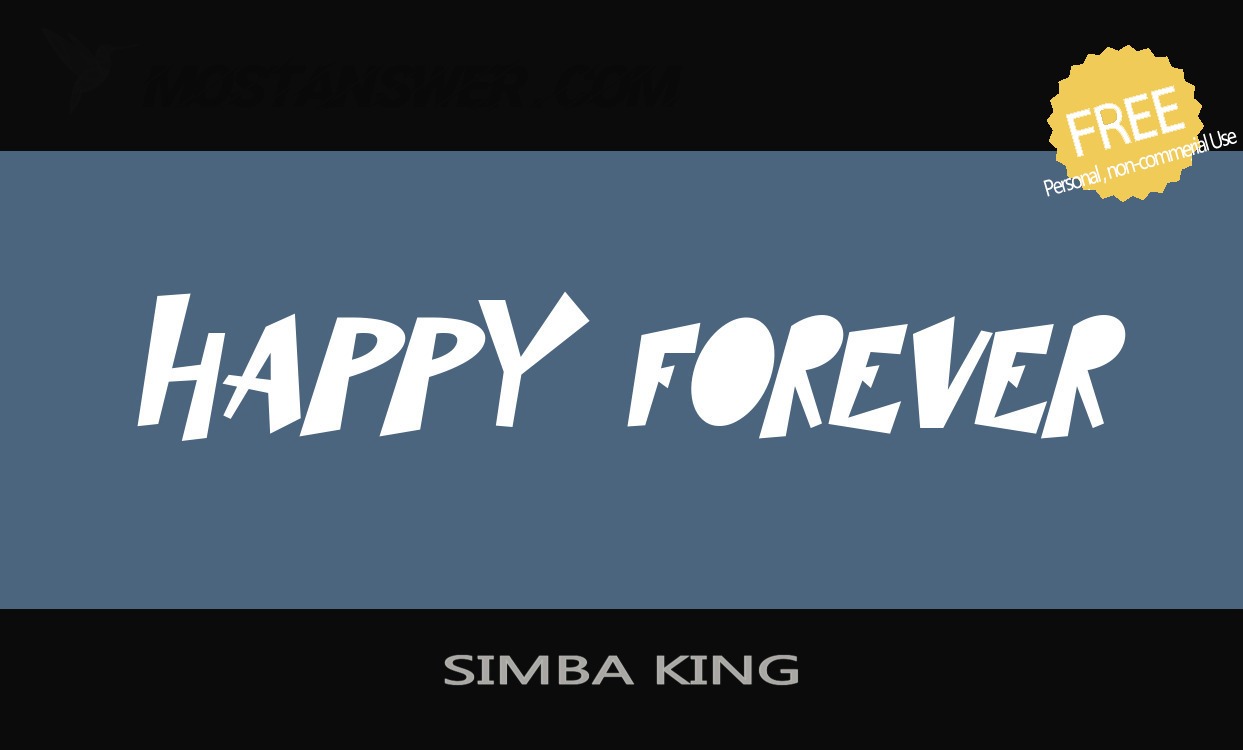 SIMBA KING ITALIC Font by Letterena Studios | mostfont.com