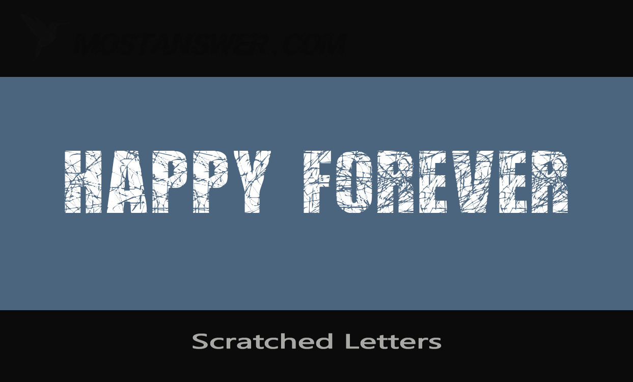 Scratched Letters Font by JLH Fonts | mostfont.com