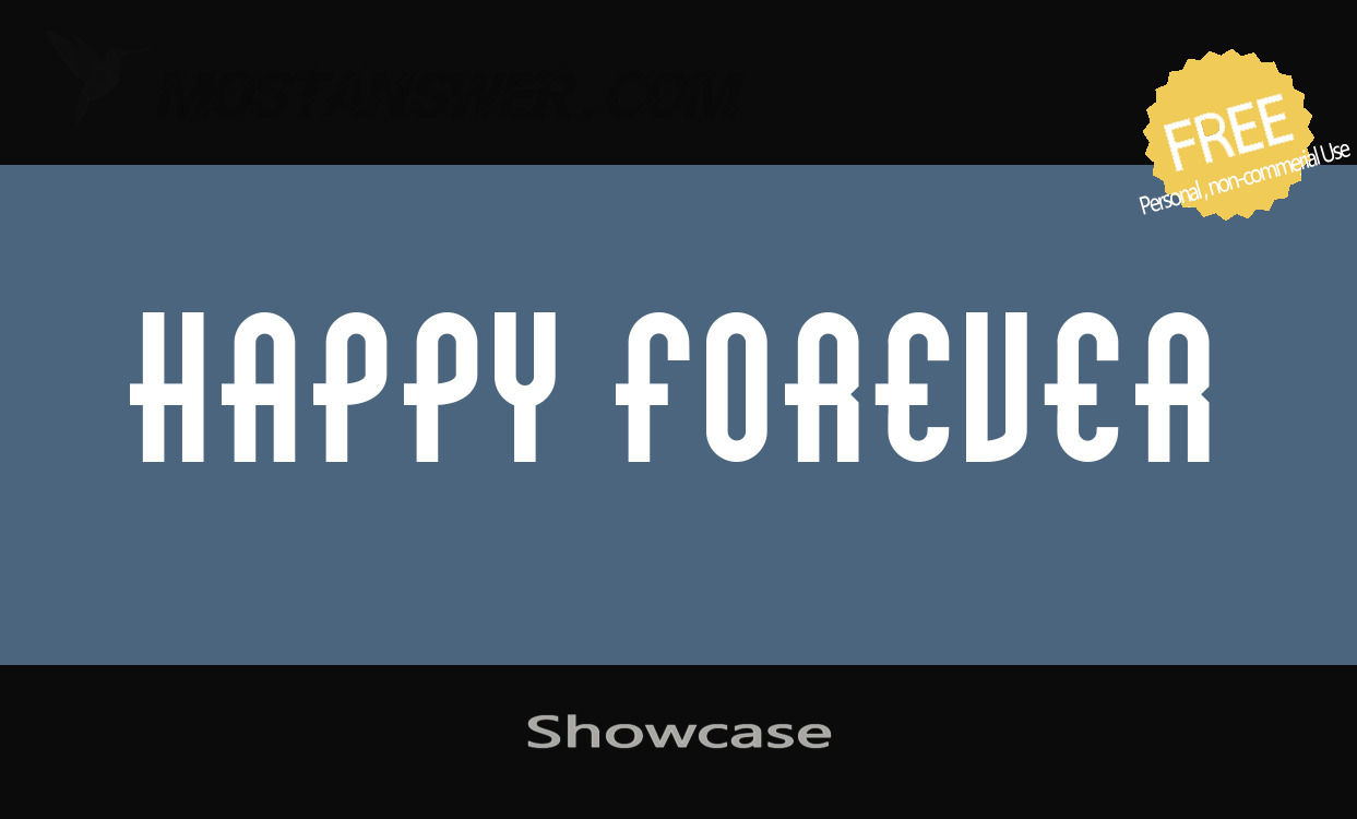 Showcase Font Typographic Design | mostfont.com
