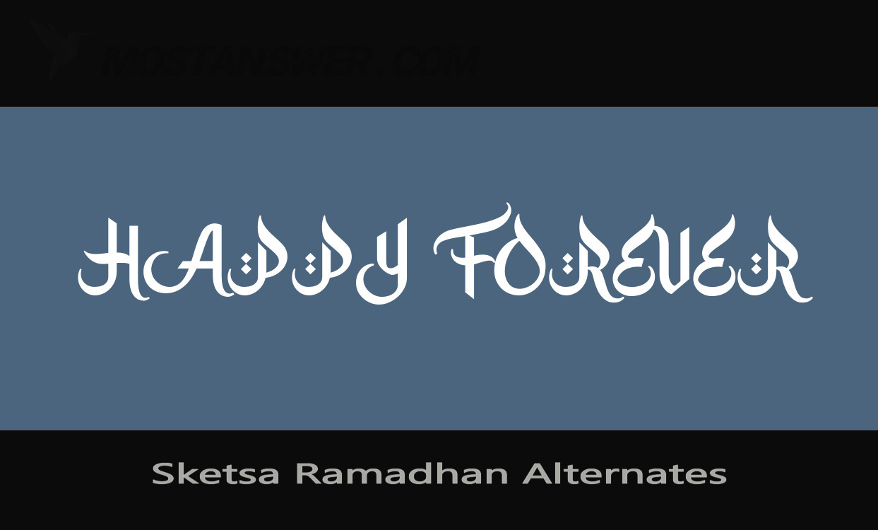 Sketsa Ramadhan Alternates Font by Hendra Pratama | mostfont.com