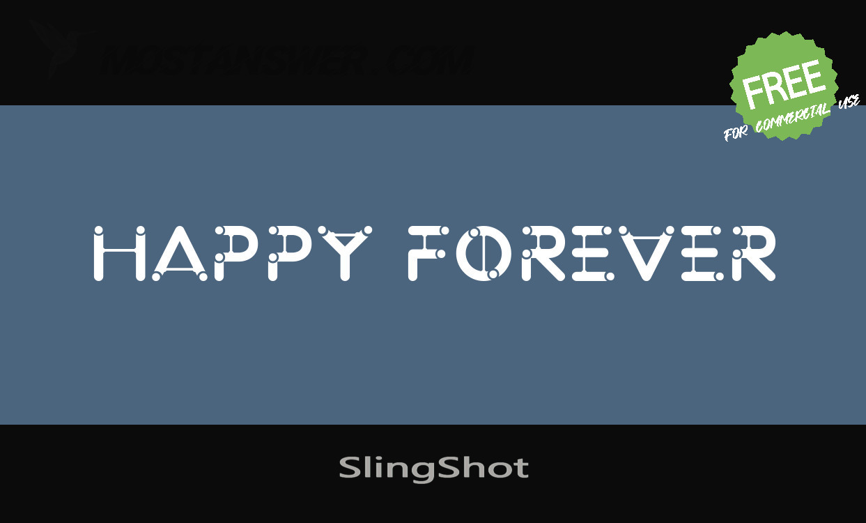 SlingShotType Font by Kyle Pitman | mostfont.com