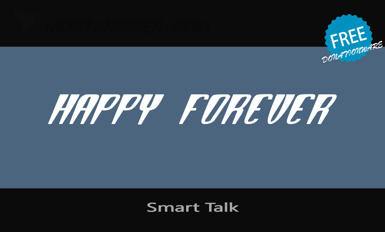 Smart Talk Font by weknow | mostfont.com