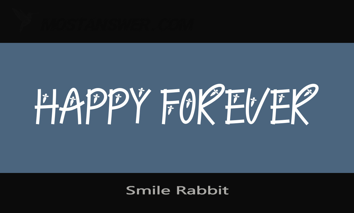 Smile Rabbit Font by Yoga Letter | mostfont.com