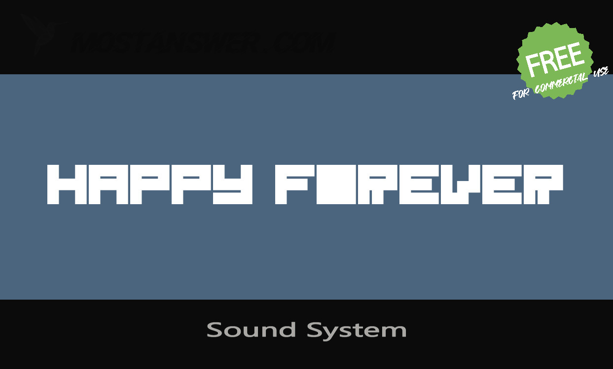 Sound System Font Typographic Design | mostfont.com