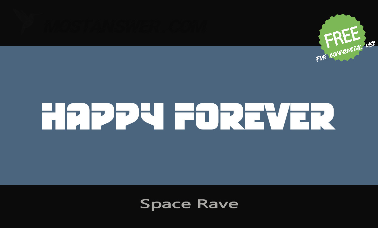Space Rave Font by Darrell Flood | mostfont.com