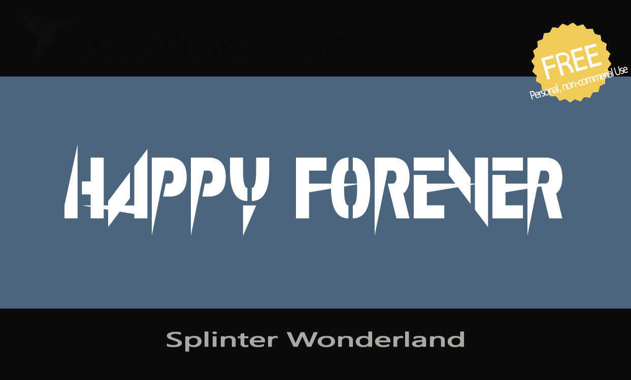 Splinter Wonderland Font by Chequered Ink | mostfont.com