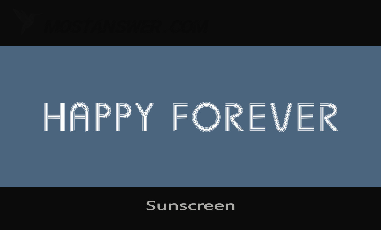 Sunscreen Septaline Font by Simon Cozens | mostfont.com