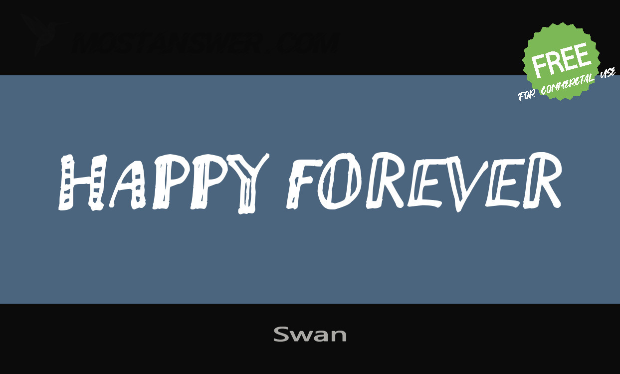 Swan Font by FontPanda | mostfont.com