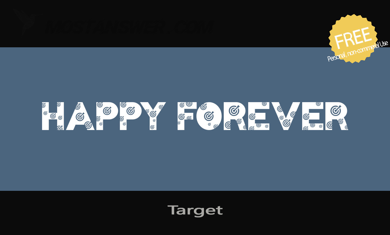 Target Font by Md Shohail Bhuian | mostfont.com