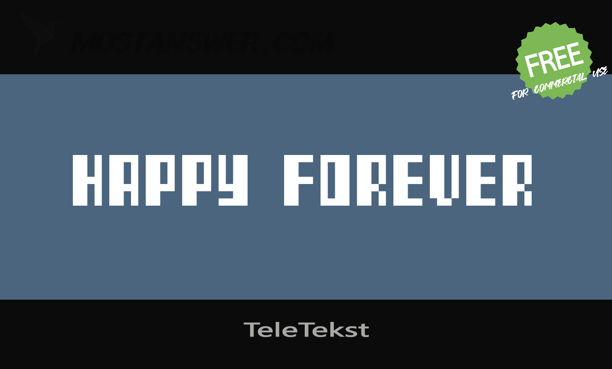 TeleTekst Font by LeFly Fonts | mostfont.com
