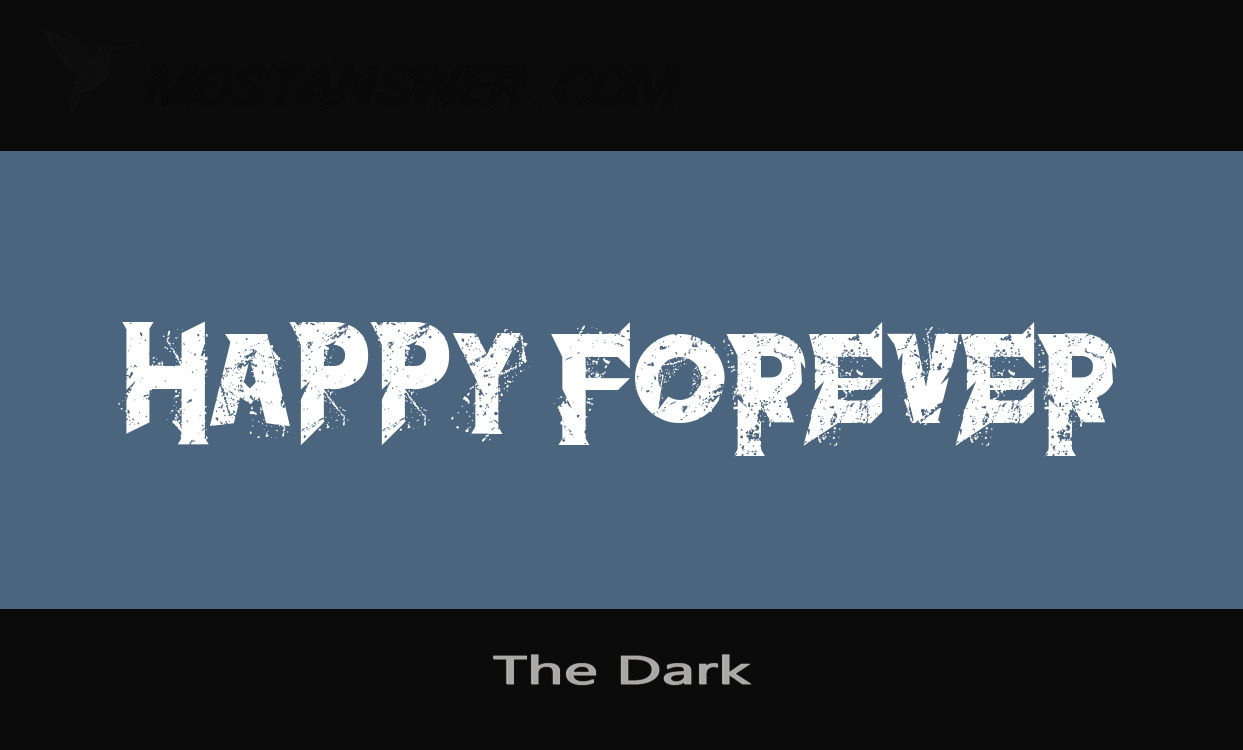 The Dark Font by LJ Design Studios | mostfont.com