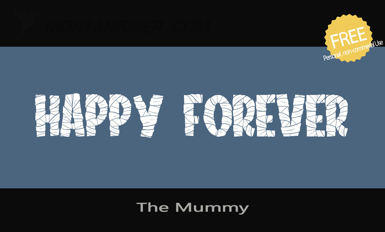 The Mummy Font by DumadiStyle | mostfont.com