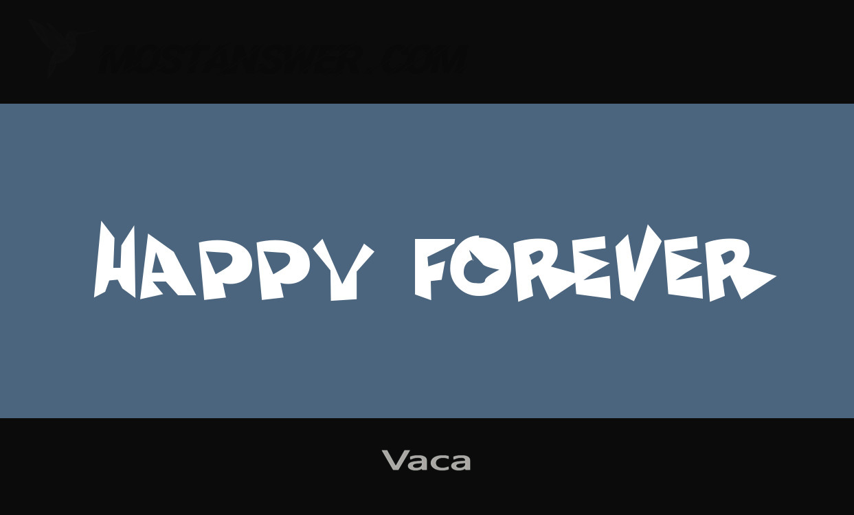Vaca Font by | mostfont.com
