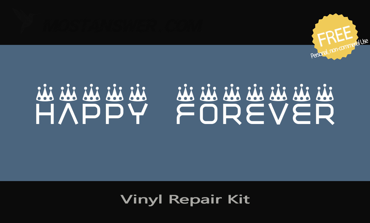 VINYLREPAIRKIT Font by Pizzadude | mostfont.com