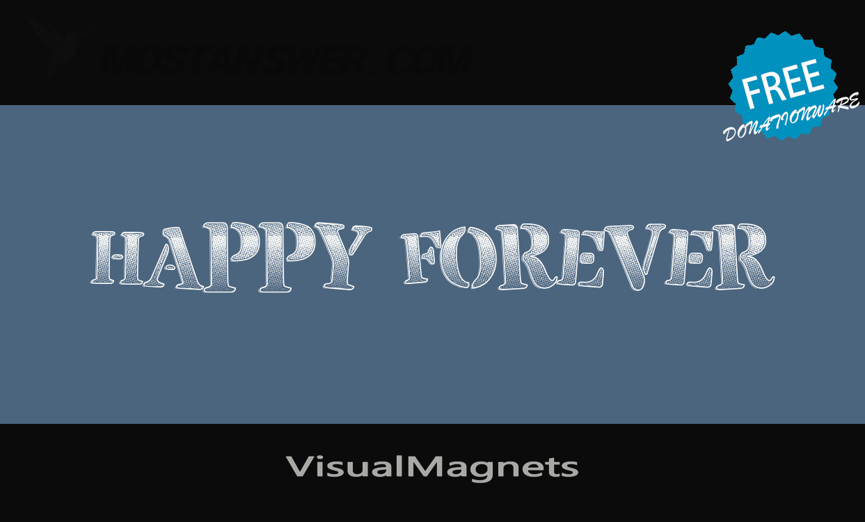 VisualMagnets Font by Xerographer Fonts | mostfont.com
