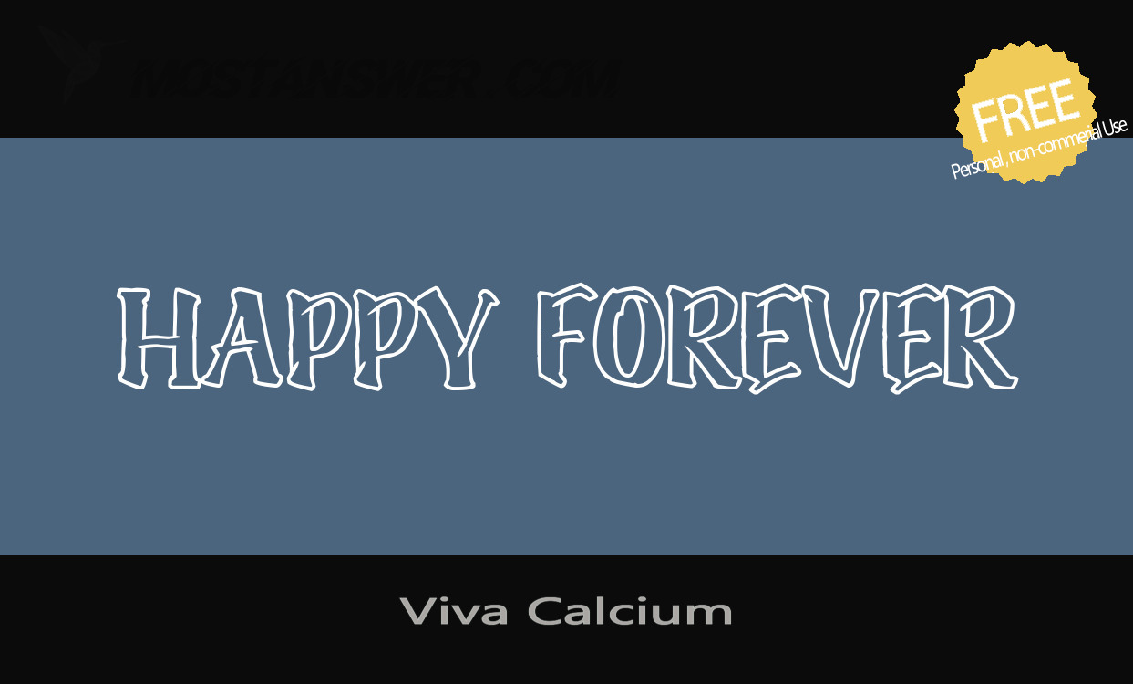 Viva Calcium Line Font by | mostfont.com