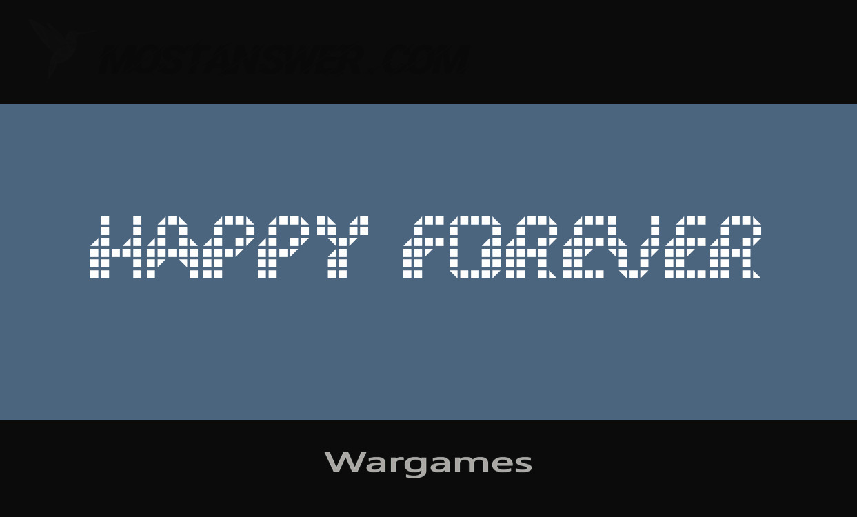 WARGAMES Font by Cheapskate Fonts | mostfont.com